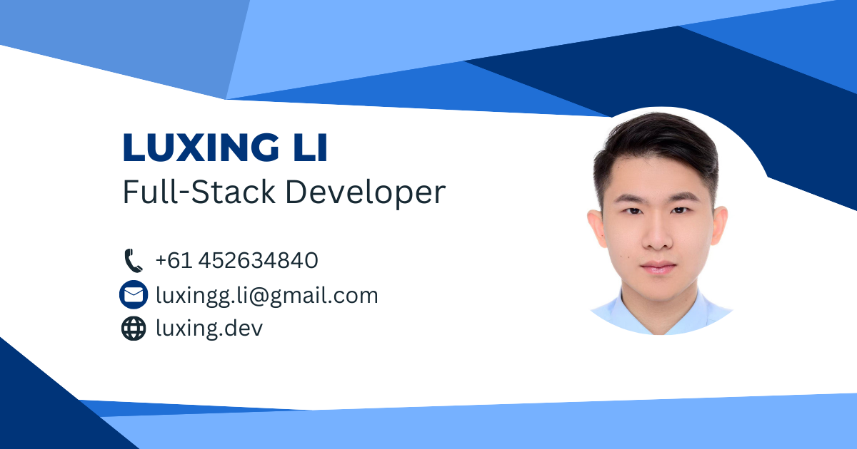 Luxing Li | Full Stack Developer & Software Engineer